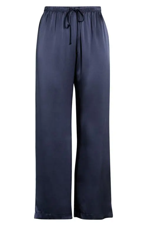 Donni. Silk Stripe Crop Pants - Navycloud