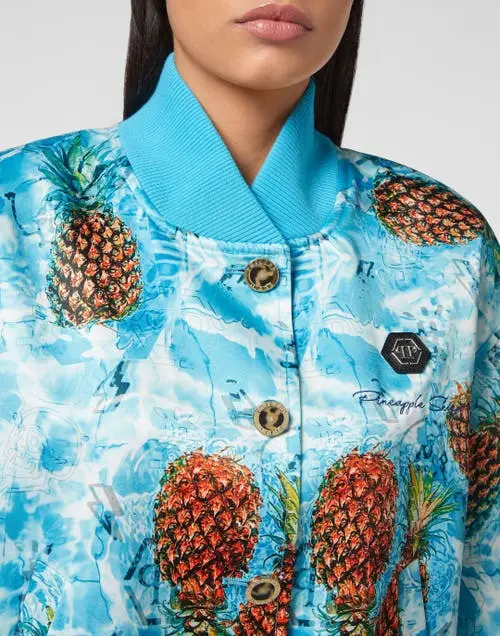 Philipp Plein Duchesse Bomber Pineapple Skies
