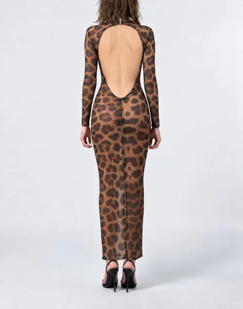 Philipp Plein Open Back Tulle Dress