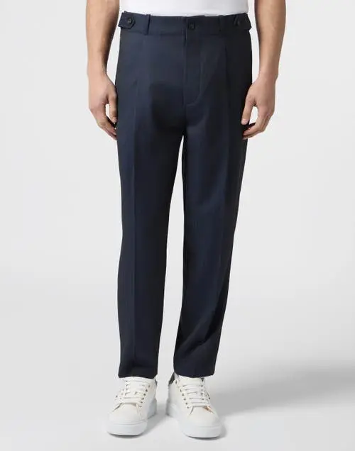 BILLIONAIRE Relaxed Fit Trousers - Navy