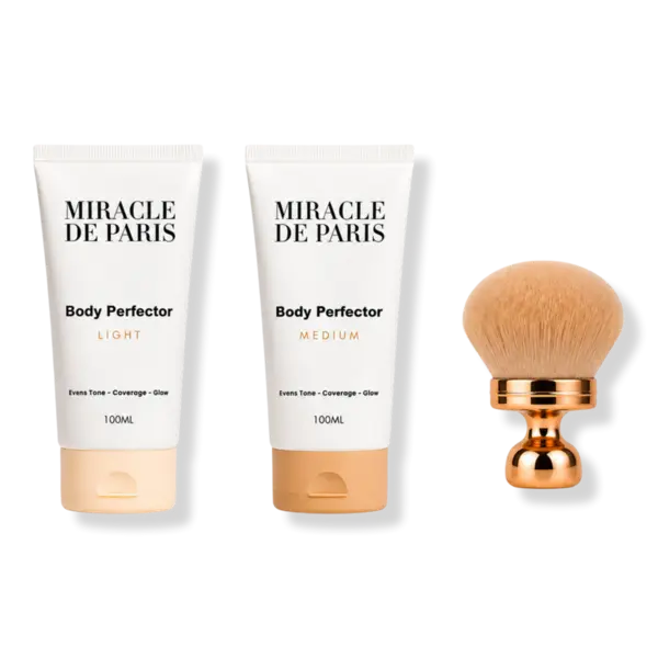 MIRACLE DE PARIS 2 Body Perfectors + Body Brush Bundle - Light + Medium