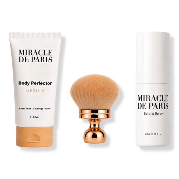 MIRACLE DE PARIS Body Perfector, Body Brush + Setting Spray Bundle