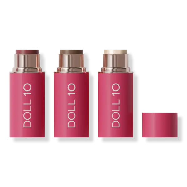 DOLL 10 Glow Goals 3-piece Peptide Plush Pop Sticks Collection