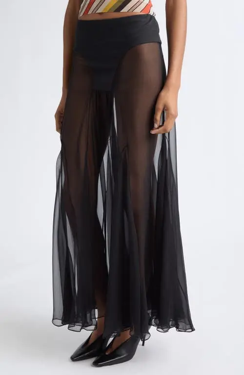 JEAN PAUL GAULTIER Mixed Media Maxi Skirt