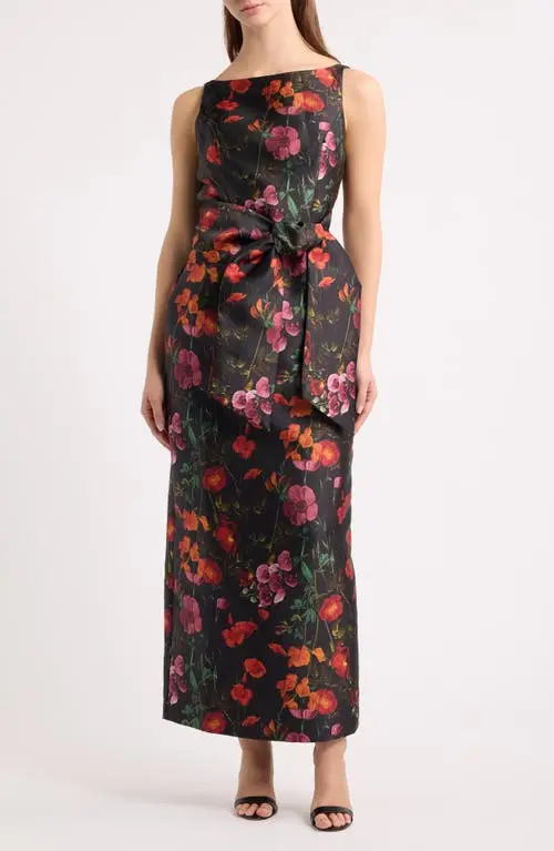 Julia Jordan Floral Mikado Cocktail Dress