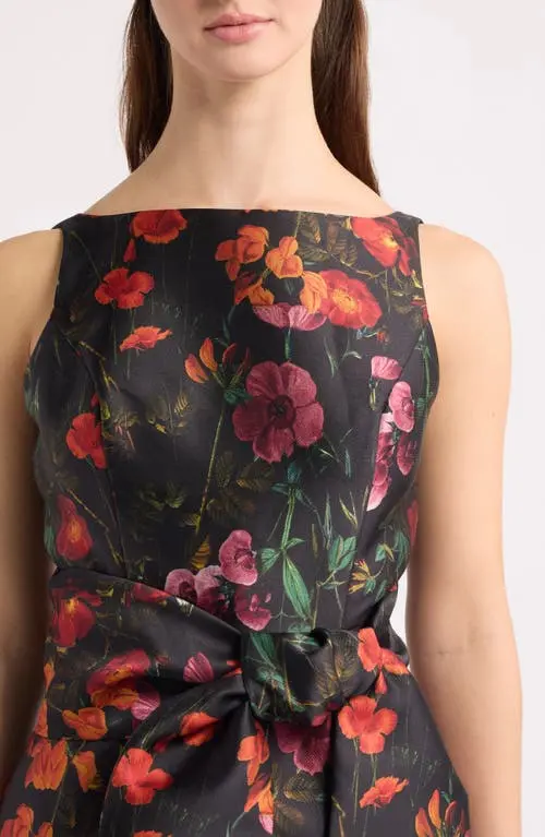 Julia Jordan Floral Mikado Cocktail Dress