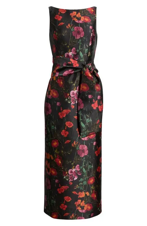 Julia Jordan Floral Mikado Cocktail Dress
