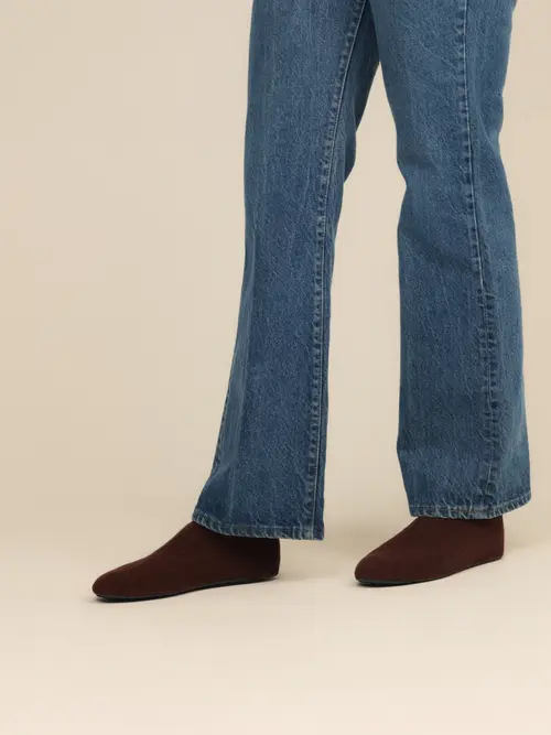 BRAVE PUDDING Hampton Strolls Sock Shoe - Hazelnut