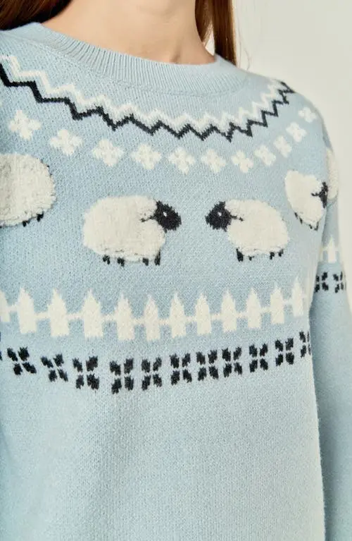 English Factory Sheep Fair Isle Sweater