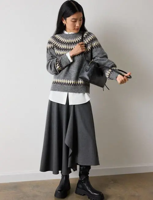 Whistles Wool Blend Fairisle Knit Jumper