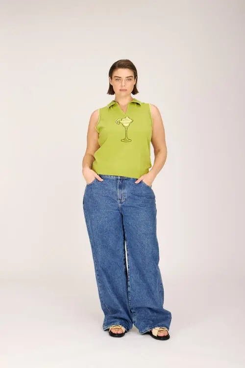 RACHEL ANTONOFF Margarita Polo - Lime