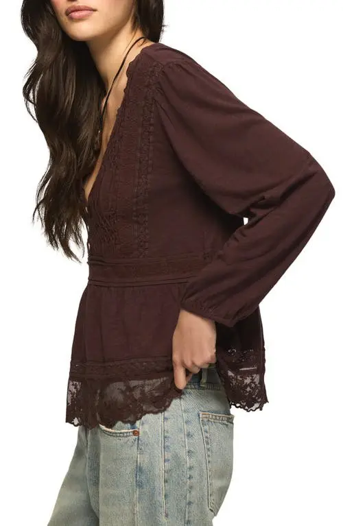 Lucky Brand Embroidered Top