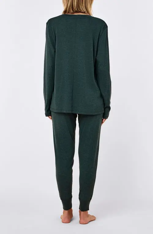 PAPINELLE Pia Luxe Long Sleeve Top And Joggers Pajamas