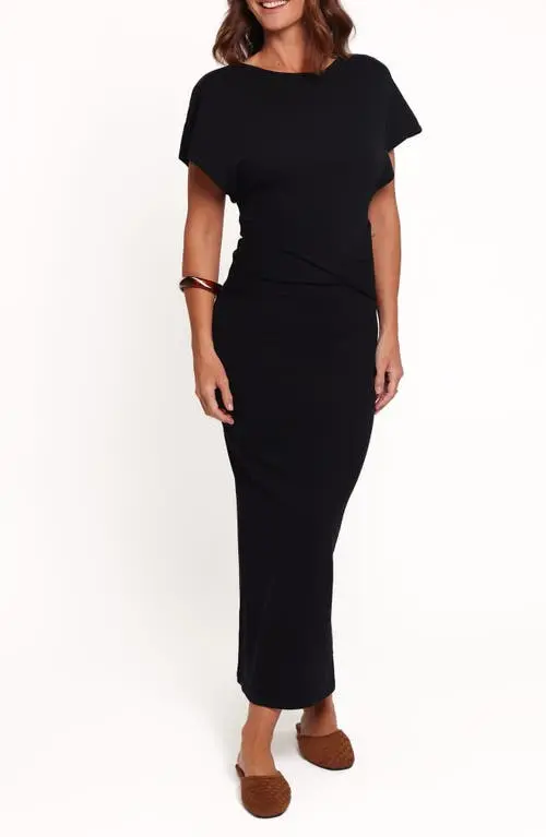 PETAL & PUP Carlina Midi Dress - Black