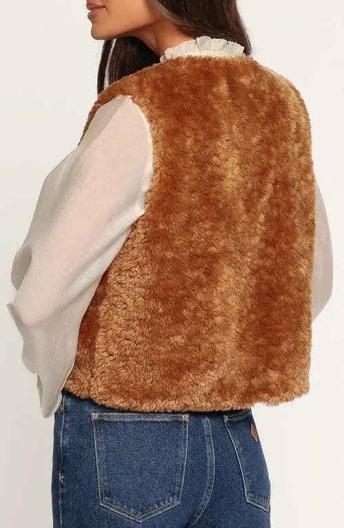 PETAL & PUP Beslie High Pile Fleece Vest