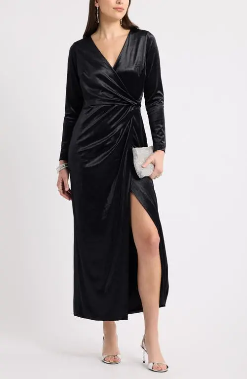 Chelsea28 Twist Long Sleeve Maxi Dress