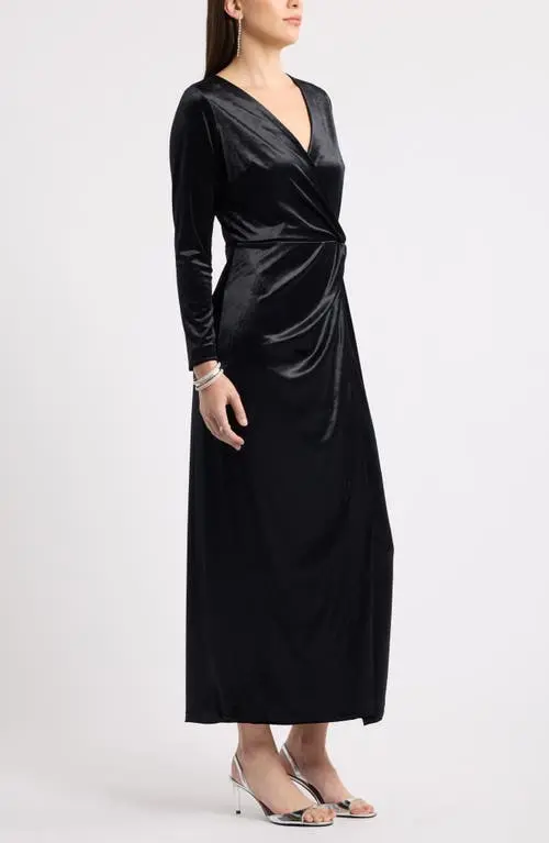 Chelsea28 Twist Long Sleeve Maxi Dress