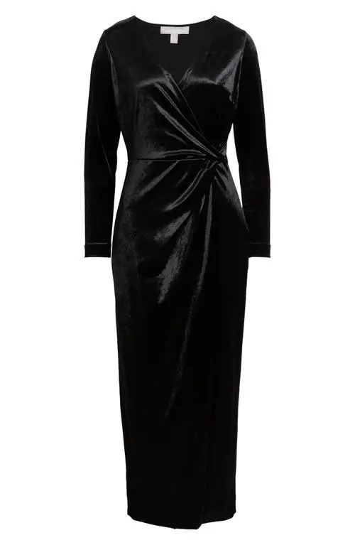 Chelsea28 Twist Long Sleeve Maxi Dress