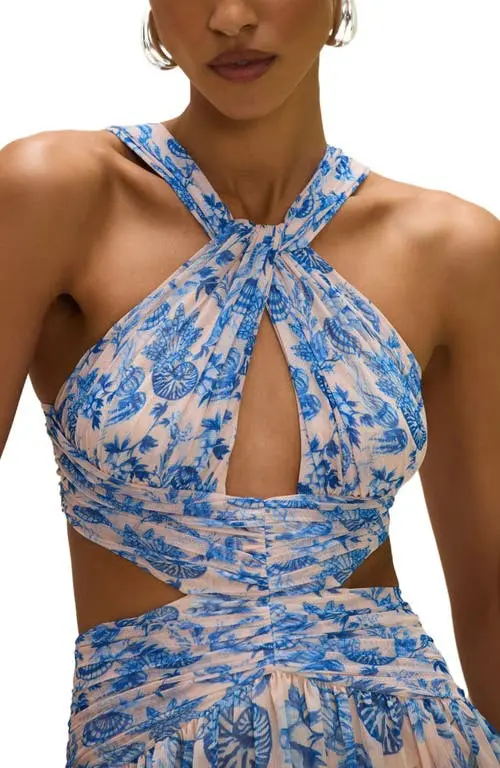 PatBO Eden Rock Seashell Cut Out Maxi Dress