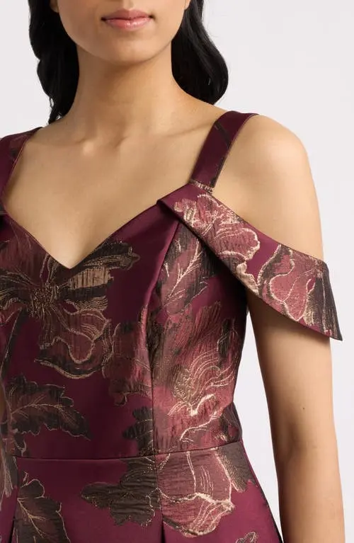 Eliza J Cold Shoulder Gown