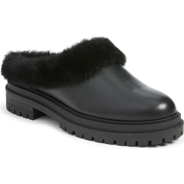 Rag & Bone Bedford Genuine Shearling Clog - Black
