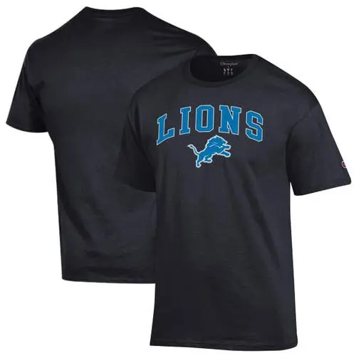 Champion Detroit Lions Arch Over Logo T-shirt - Black