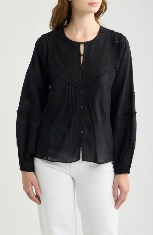 CLEOBELLA Theodora Pintuck Organic Cotton Top