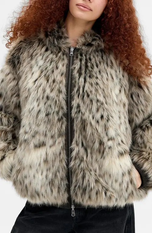 BDG URBAN OUTFITTERS Reversible Faux Fur Hooded Jacket - Light Brown