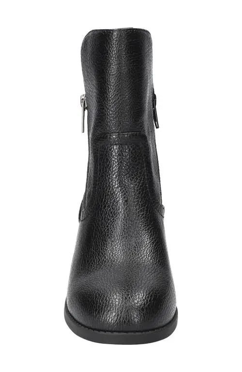 EASY WORKS BY EASY STREET Rocky Faux Leather Ankle Boot - Black Pebbled