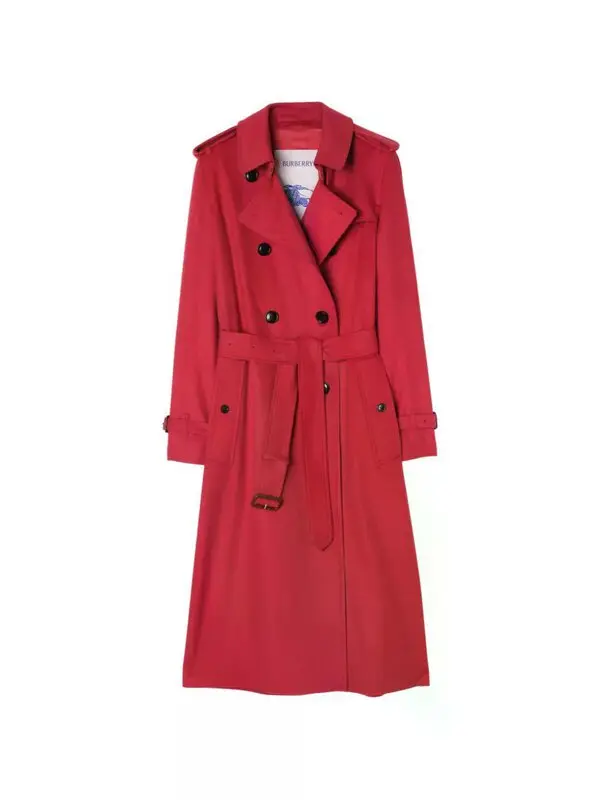 Burberry Long Cashmere Kensington Trench Coat