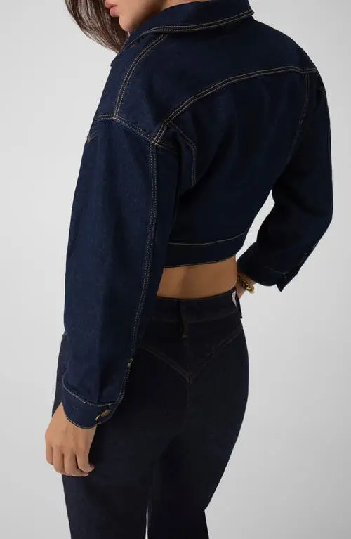 Guess X Marilyn Monroe Rosalyn Cropped Denim Jacket