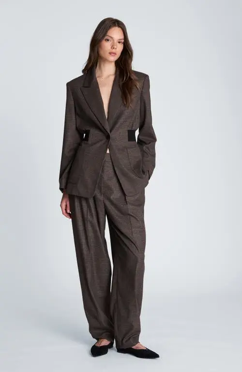 KENNETH COLE Ribbed Waisted Blazer