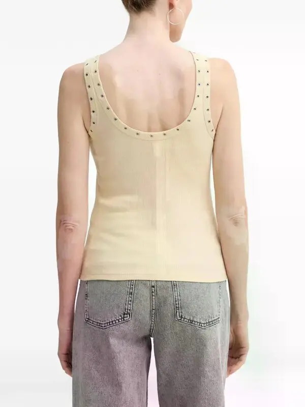 GESTUZ Eyelet Ribbed Top