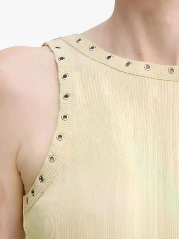 GESTUZ Eyelet Ribbed Top