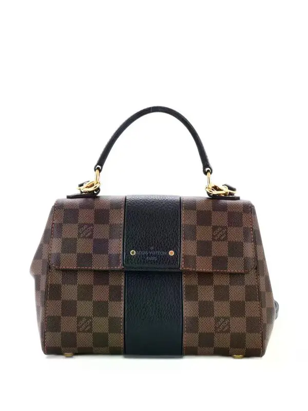 LOUIS VUITTON Bond Street Handbag Damier With Leather Bb Satchel - Black