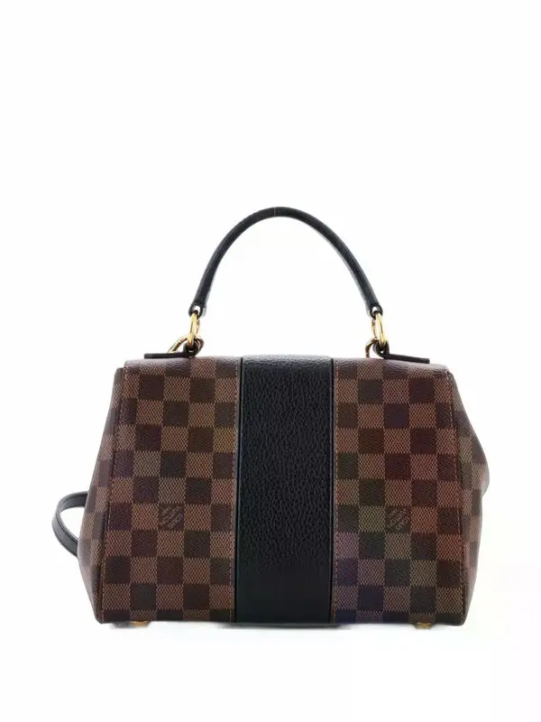 LOUIS VUITTON Bond Street Handbag Damier With Leather Bb Satchel
