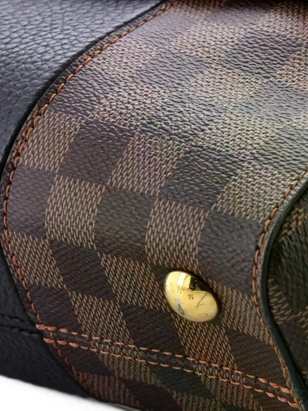 LOUIS VUITTON Bond Street Handbag Damier With Leather Bb Satchel