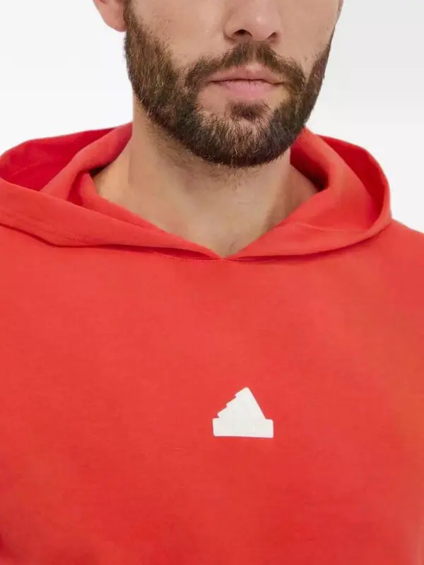 Adidas Logo-detail Hoodie - Red