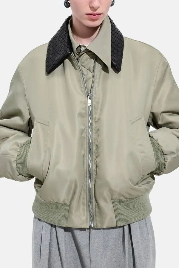 Bottega Veneta Satin Nylon Blouson - Multicolor