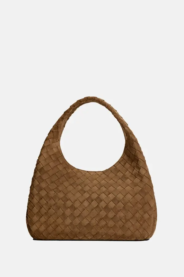 Bottega Veneta Campana Medium Suede Bag - Multicolor