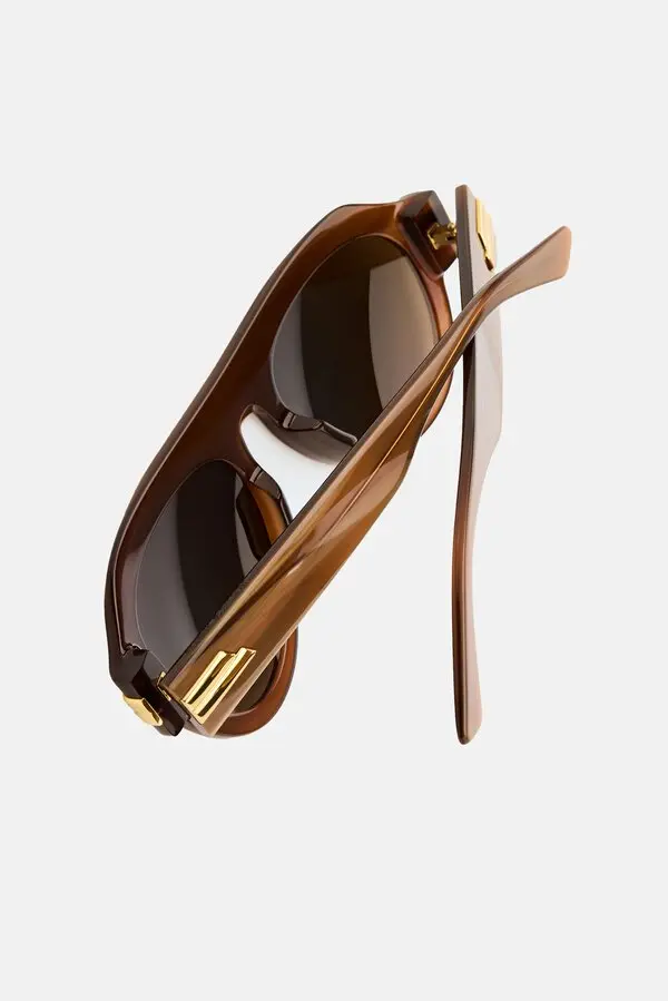Bottega Veneta Mitre Aviator Sunglasses