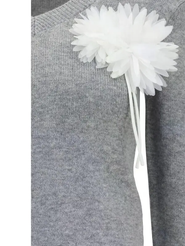 SELF-PORTRAIT Flower Wool Jumper