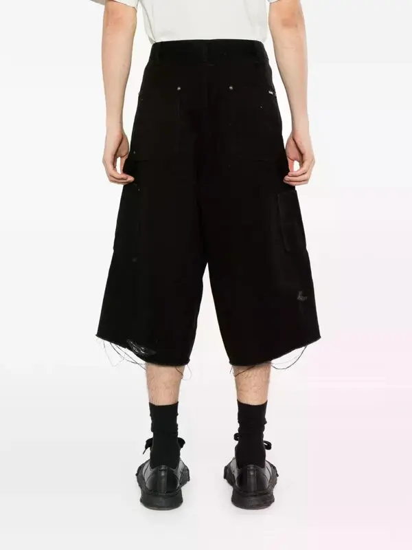 KAMIYA Distressed Panelled Shorts