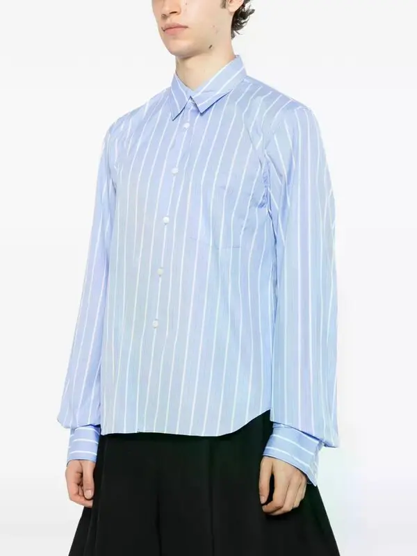 Comme Des Garçons Vertical-stripe Long-sleeve Shirt