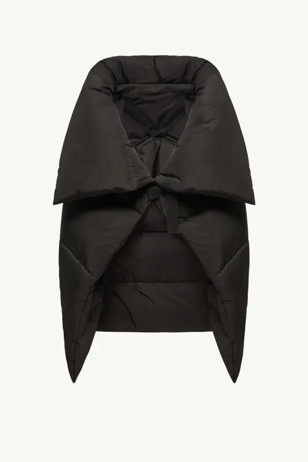 Moncler Taffeta Padded Cape - Black