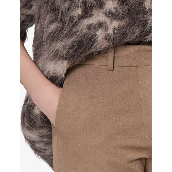 JOSEPH Coleman Tapered-leg Stretch-crepe Trousers