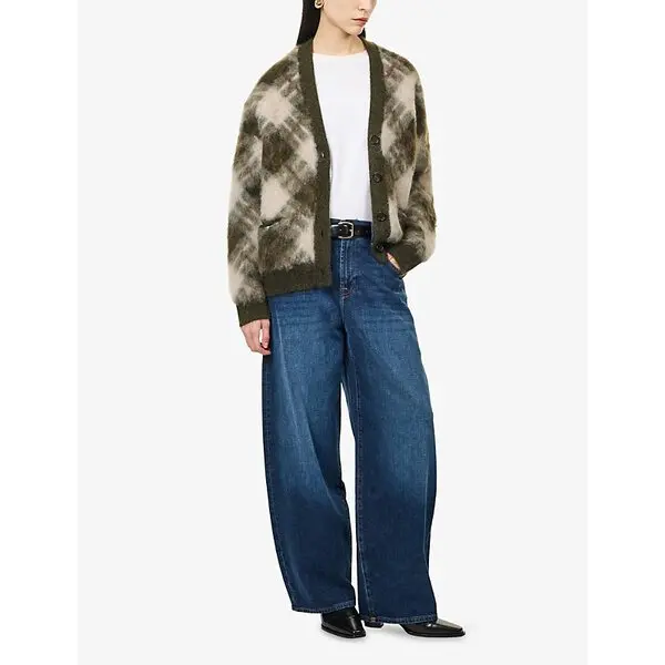 7 For All Mankind Bonnie Curvilinear Wide-leg Denim Jeans