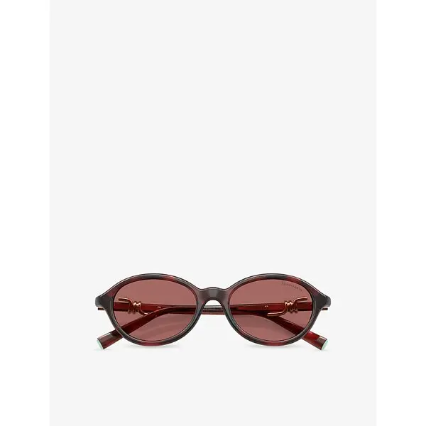 Tiffany & Co. Tf4266u Oval-frame Acetate Sunglasses