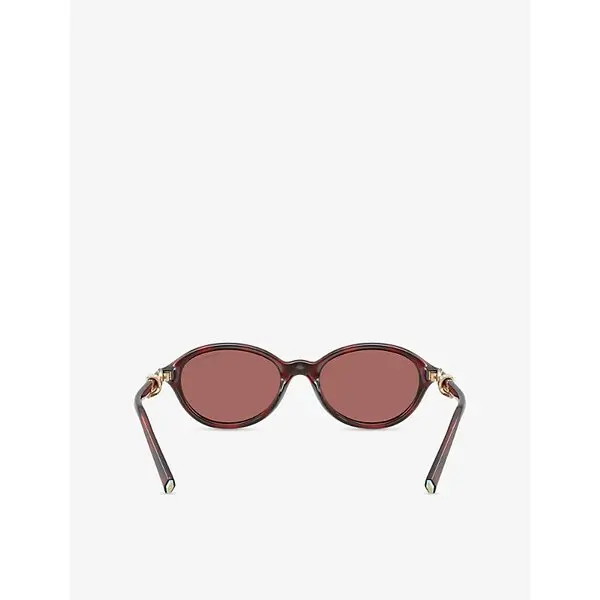 Tiffany & Co. Tf4266u Oval-frame Acetate Sunglasses