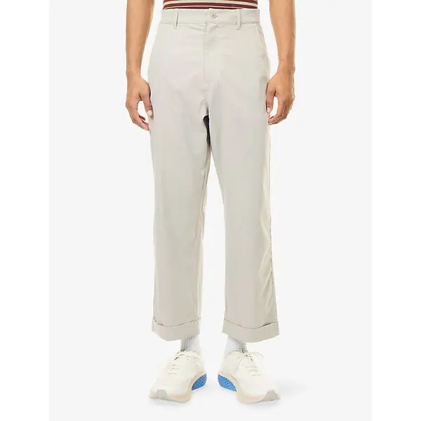 MANORS Stableford Straight-leg Turn-up Woven Trousers